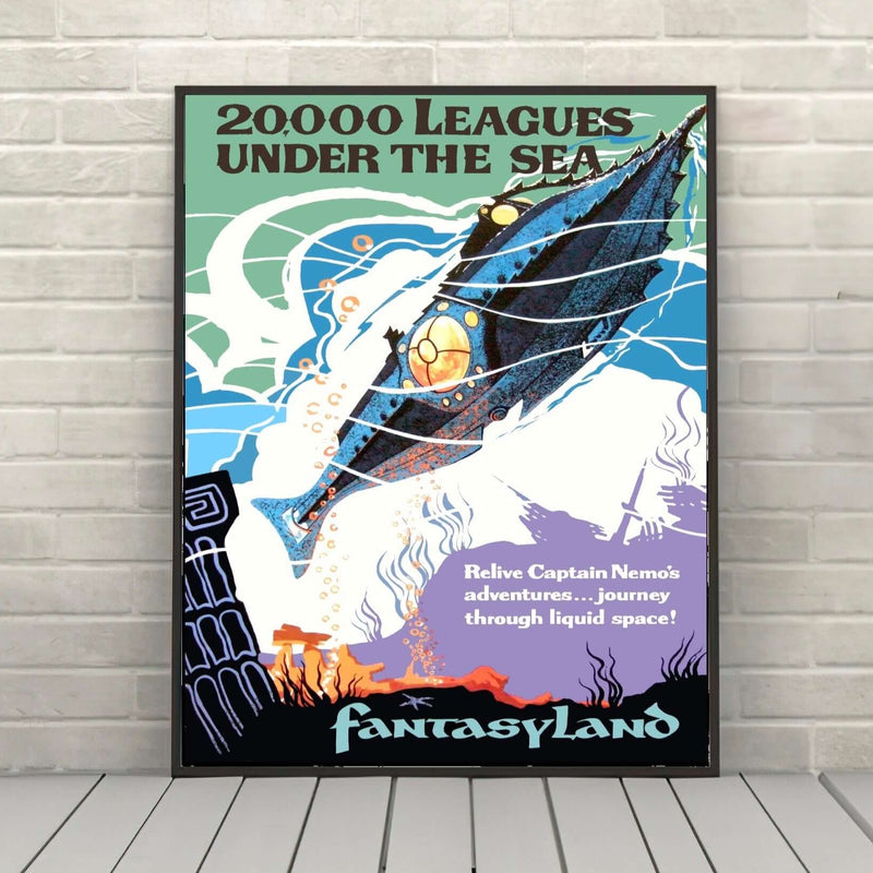 20,000 Leagues Under Sea Ride Poster – CraftCentralCompany
