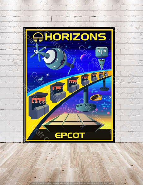 Horizons Epcot Vintage Disney Poster - CraftCentralCompany