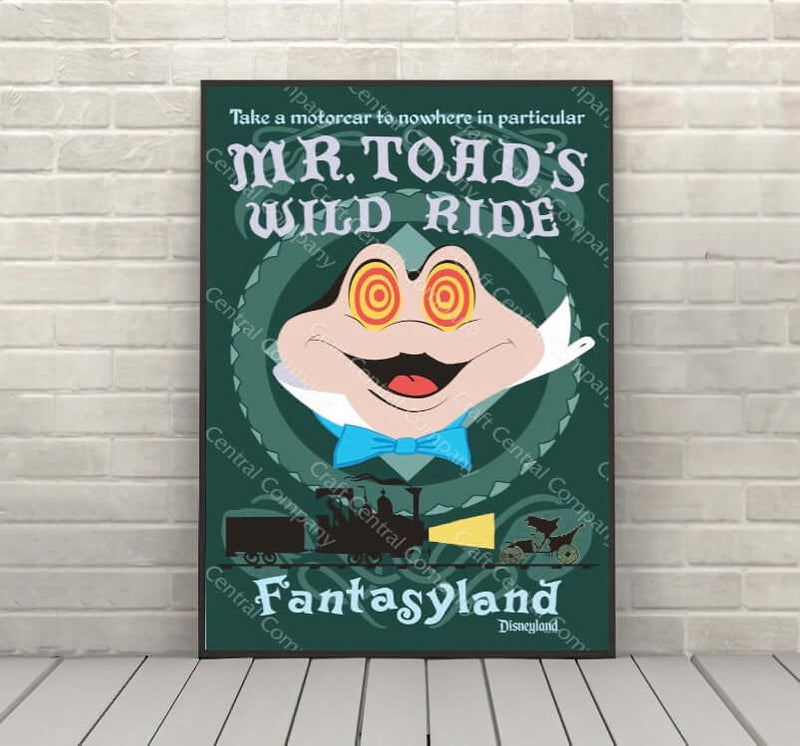 Mr. Toad's Wild Ride Disney Attraction Poster – CraftCentralCompany
