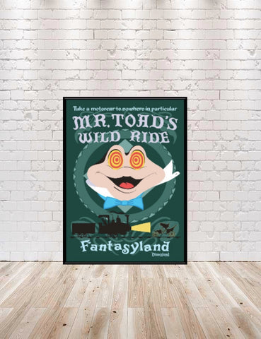 Mr. Toad's Wild Ride Disney Attraction Poster – CraftCentralCompany
