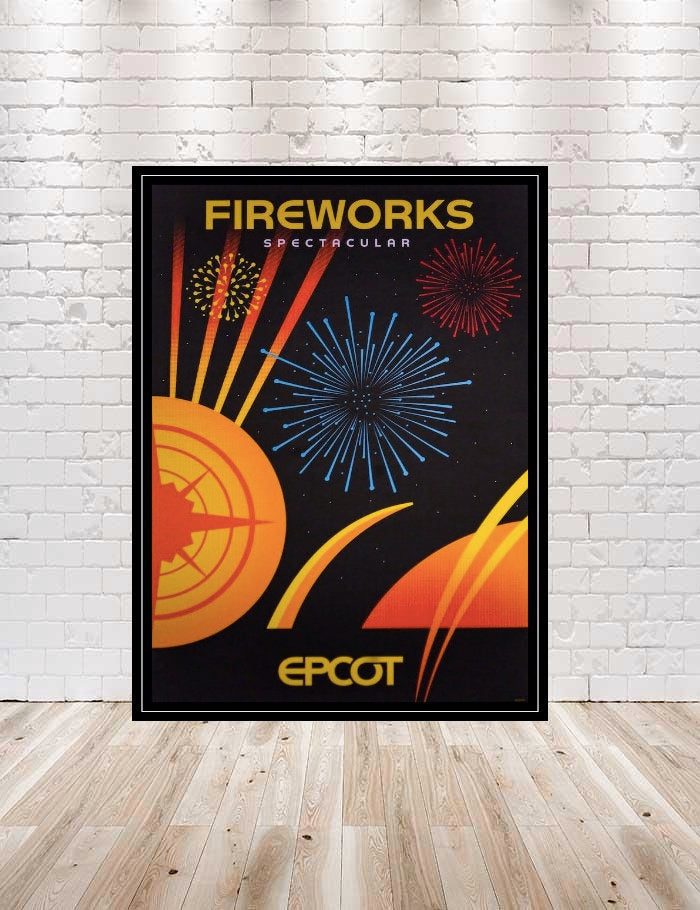 Fireworks Epcot Illuminations Poster Sizes 8x10, 11x14, 13x19 Epcot Po ...
