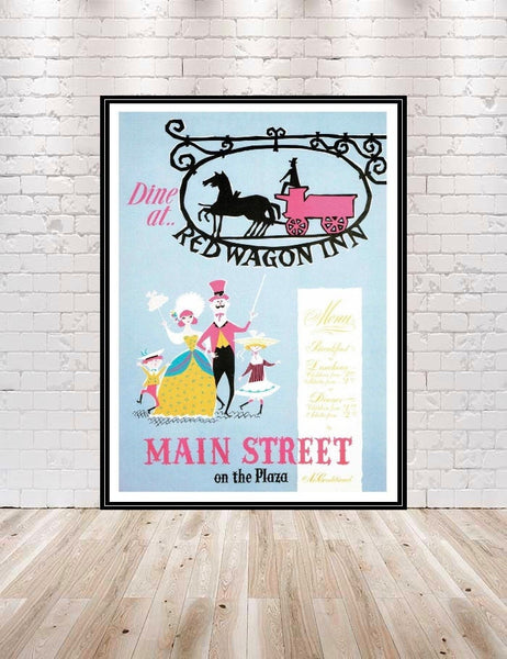 Red Wagon Inn Main Street Disney Poster – CraftCentralCompany